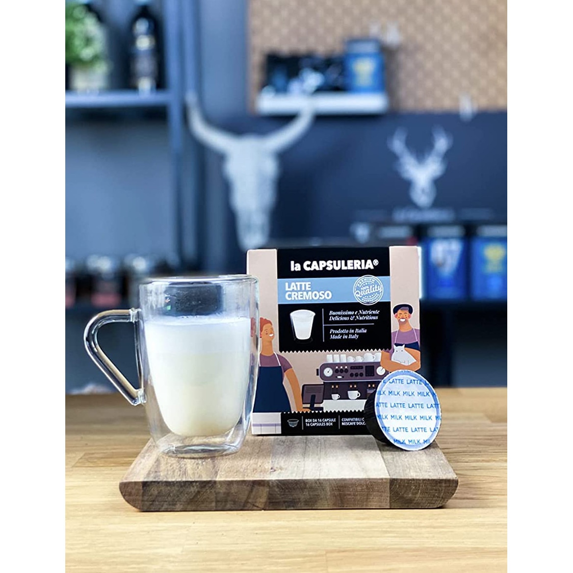 Set 16 capsule Lapte, compatibile Nescafe Dolce Gusto, La Capsuleria ...