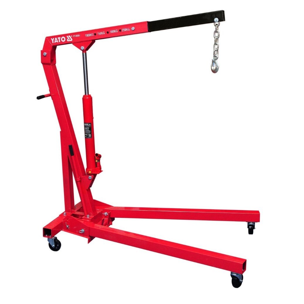 Macara Atelier Hidraulica 1000kg Girafa Motor 210cm Yato - eMAG.ro