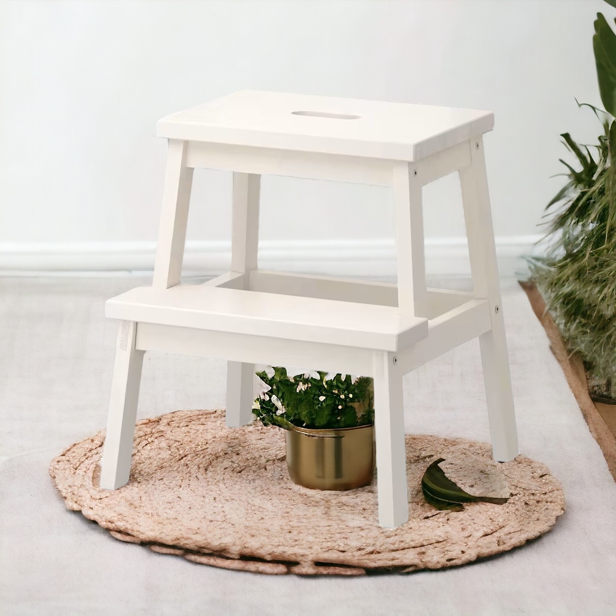 Scaun inaltator tip scara cu 2 trepte, pentru copii, Taburet cu 2 ...