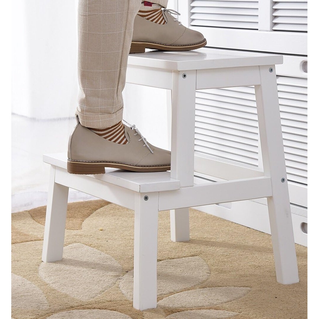 Scaun inaltator tip scara cu 2 trepte, pentru copii, Taburet cu 2 ...