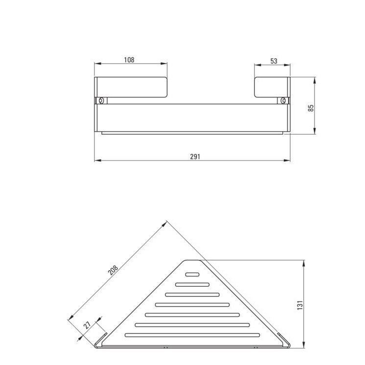 Polita raft baie dus pe colt, Deante ADM N531, otel, negru mat - eMAG.ro