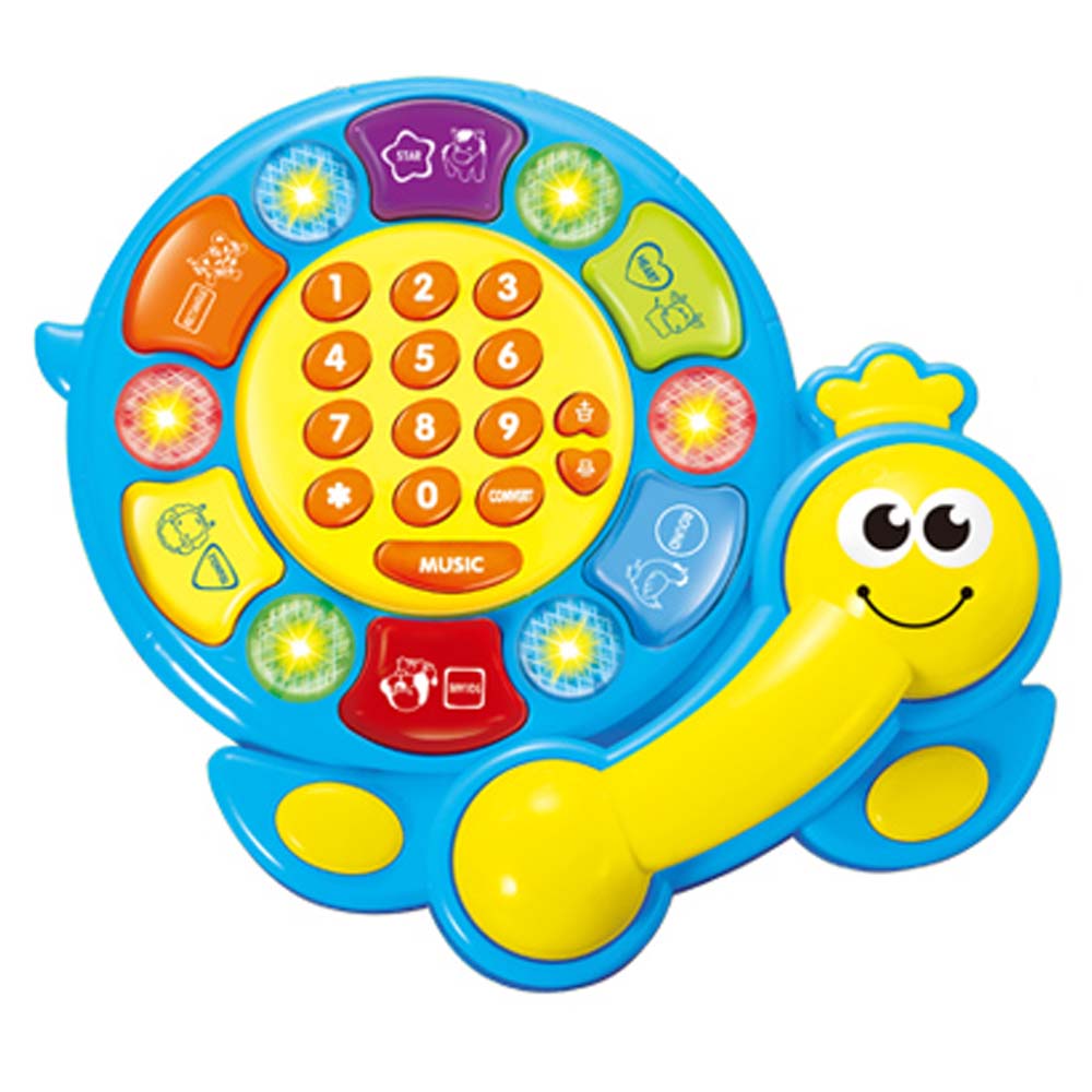 Telefon interactiv de jucarie cu lumini, muzica si sunete de animale ...