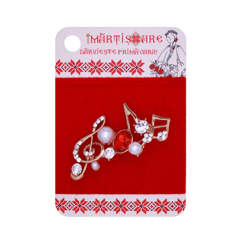 Martisor Brosa Portativ Note Cheia sol - eMAG.ro