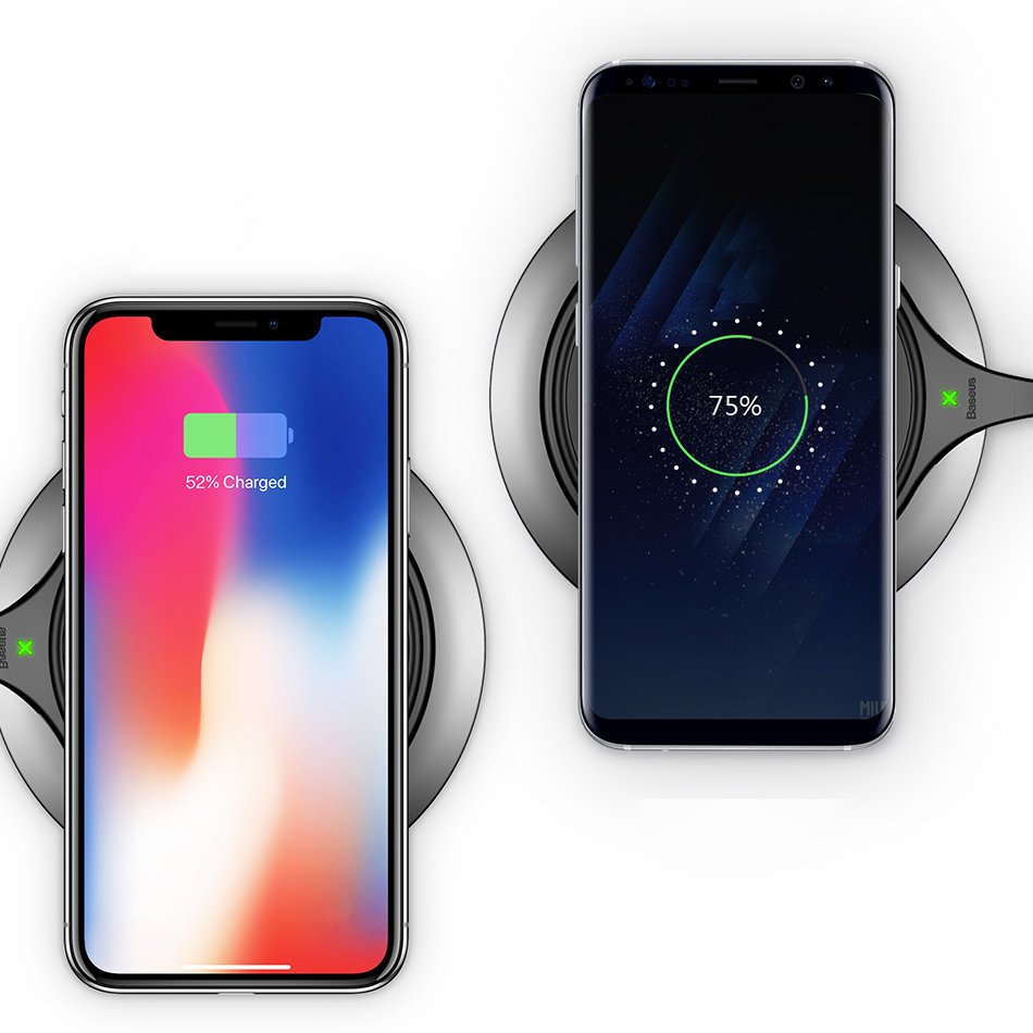 Incarcator Qi Wireless, Baseus Metal 10W, Argintiu - eMAG.ro