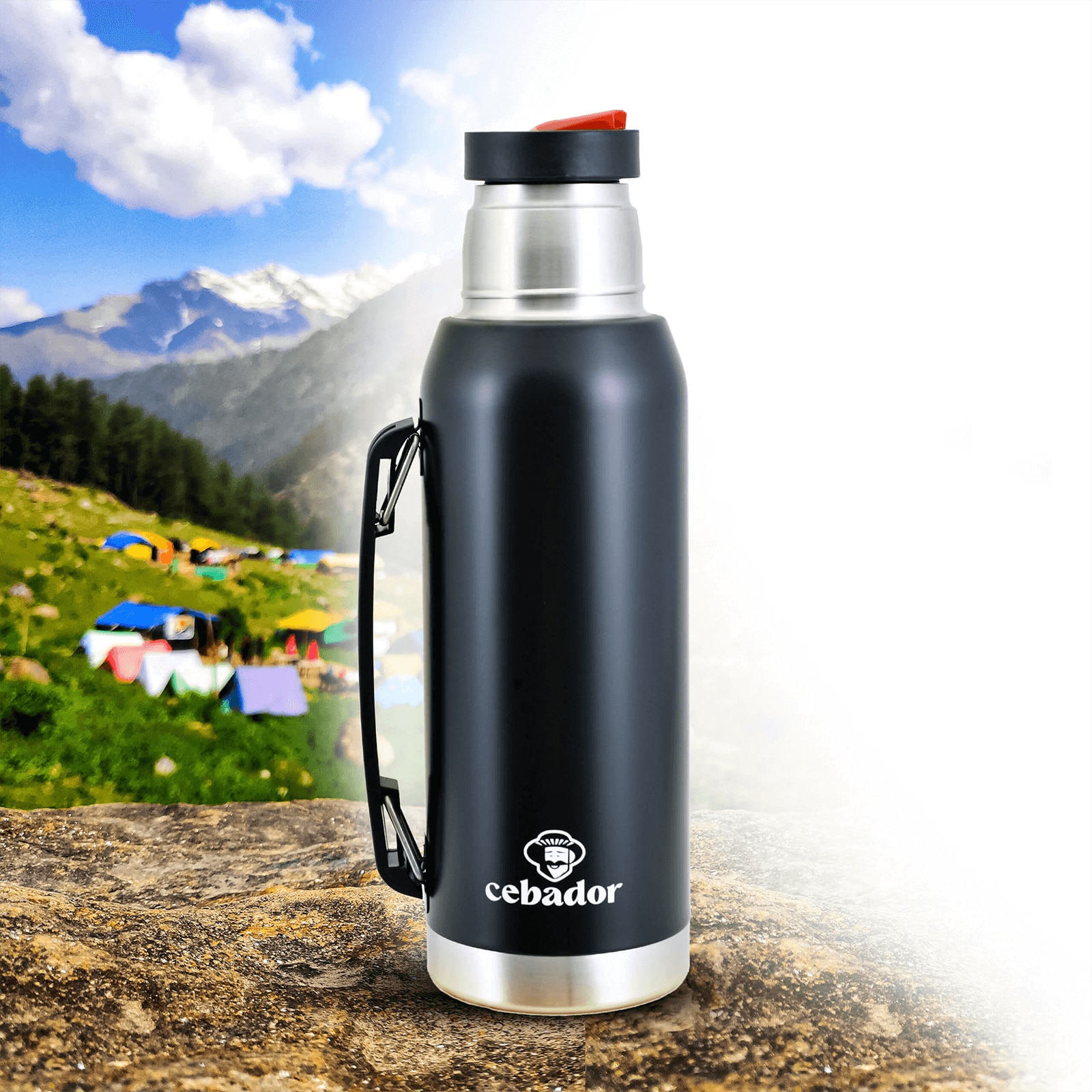 Cebador Termos, de Yerba Mate, Ceai, Largoinox, Negru,1l - eMAG.ro
