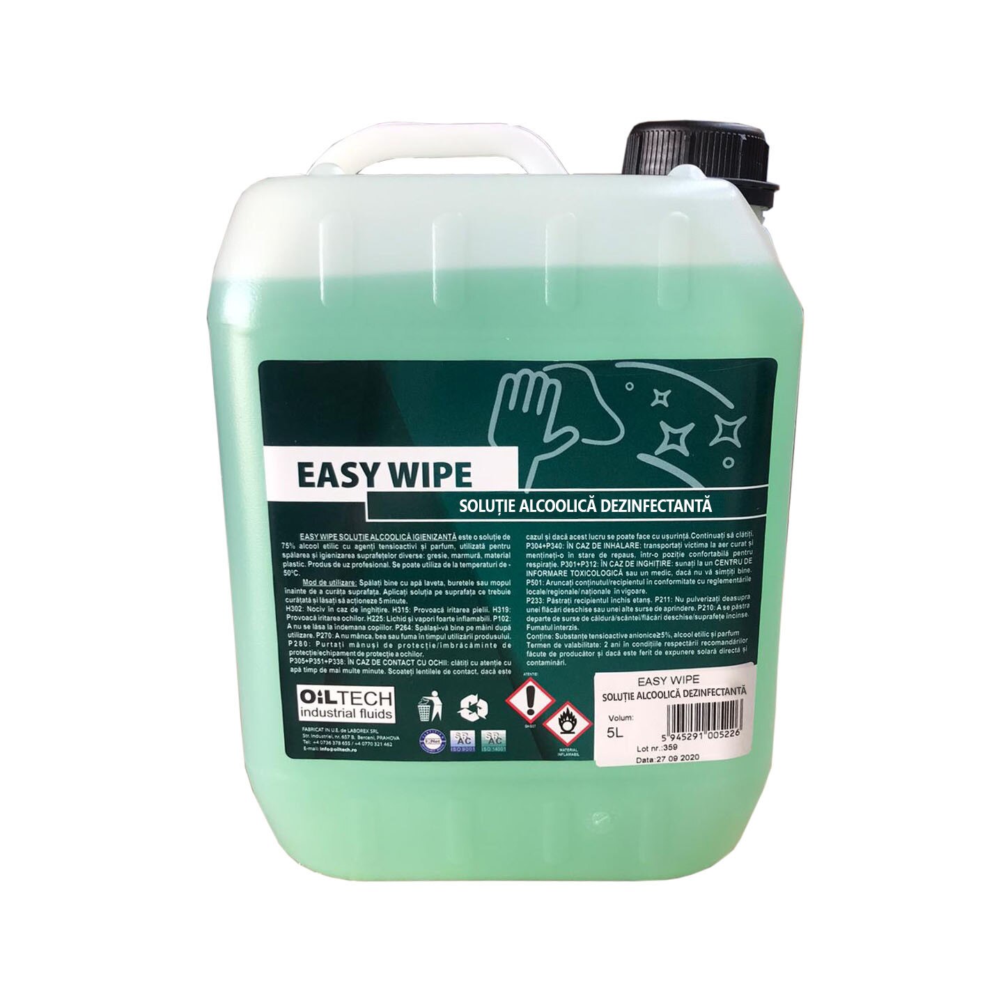 Solutie alcoolica dezinfectanta Easy Wipe 5L - eMAG.ro