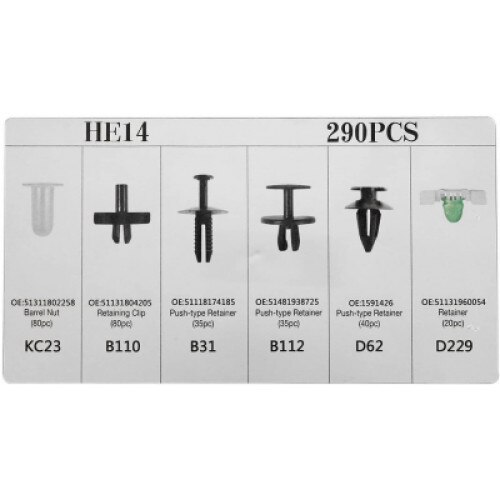 Set 290 buc clipsuri si cleme auto, pentru Bmw - eMAG.ro