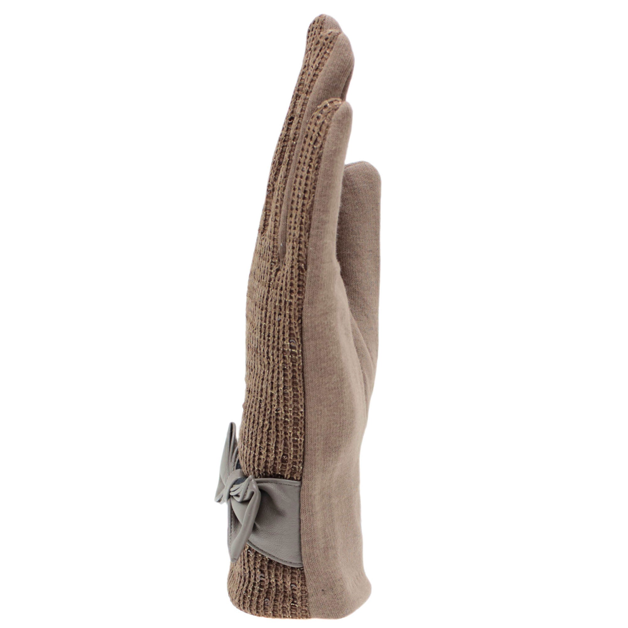 Manusi dama, de iarna, LMT, cu degete, Maro cu fundita din piele ...