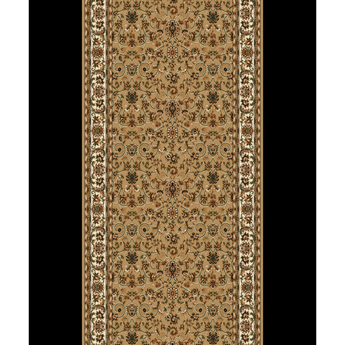 Traversa Laila, design floral, 120cm x 350cm, bej, 15363/10222 - eMAG.ro