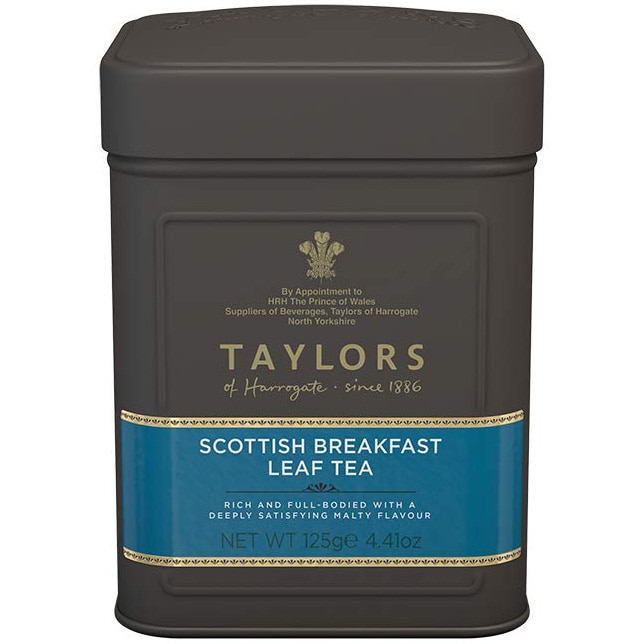 Черен чай Scottish Breakfast Taylors of Harrogate, 125 гр - eMAG.bg