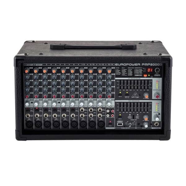 Mixer amplificat Behringer PMP2000D, 2x1000W, 14 canale, Eq, Efecte ...