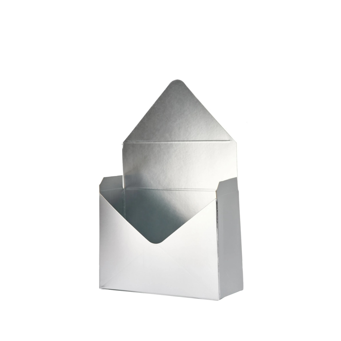Cutie pentru aranjamente florale, model plic, argintiu, 20/7/30 CM ...