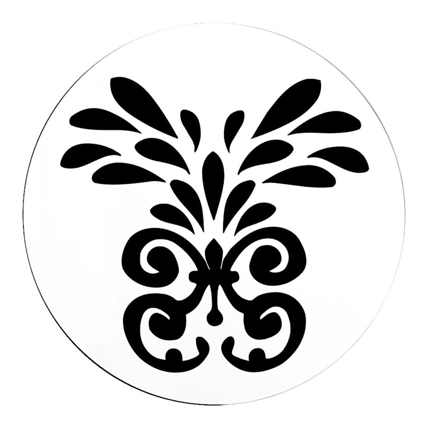 Set 4 sabloane rotunde din plastic reutilizabile - party time, inimi ...