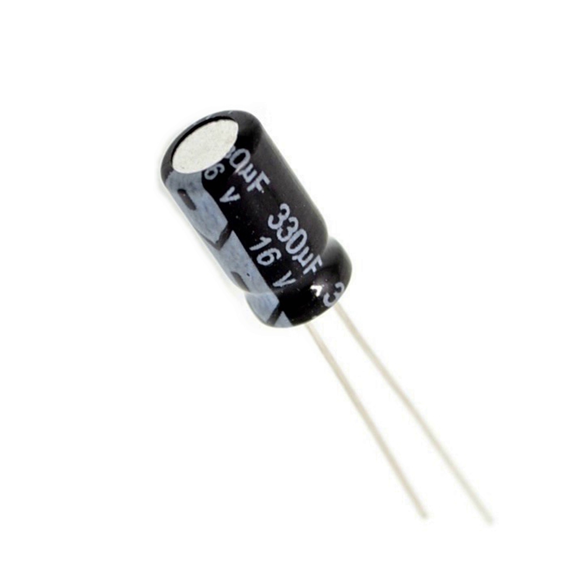 Set 2x Capacitor, Condensator Aluminiu, Electrolitic, Radial, 330uF ...