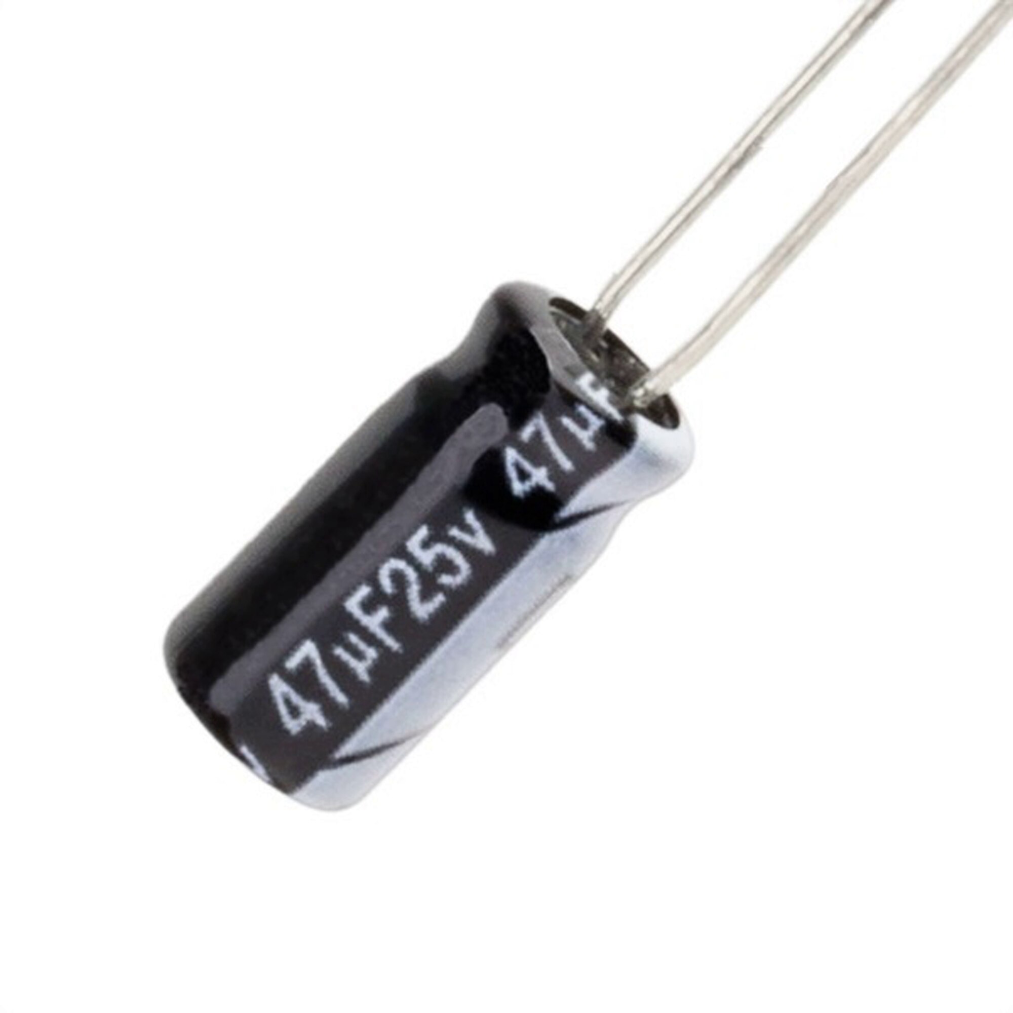 Set 2x Capacitor, Condensator Aluminiu, Electrolitic, Radial, 47uF, 25V ...