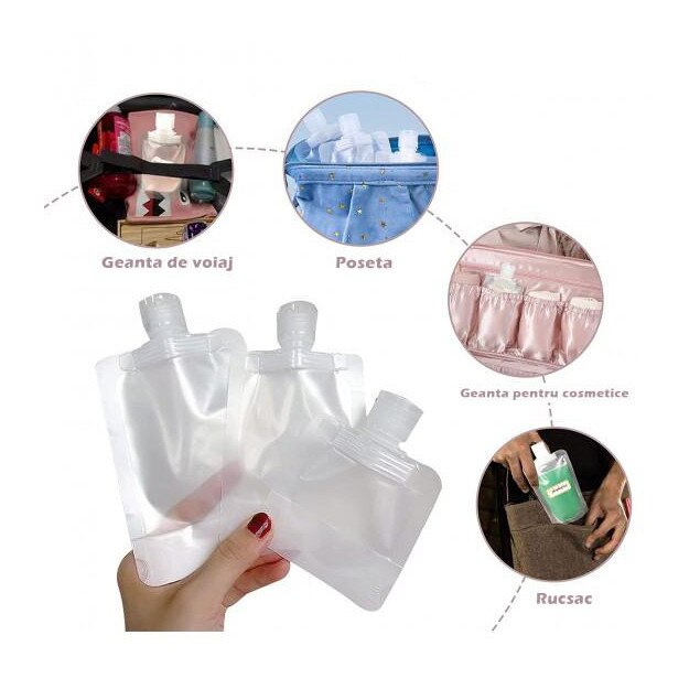 Recipient pentru lichide si lotiuni, reincarcabil, 50 ml - eMAG.ro