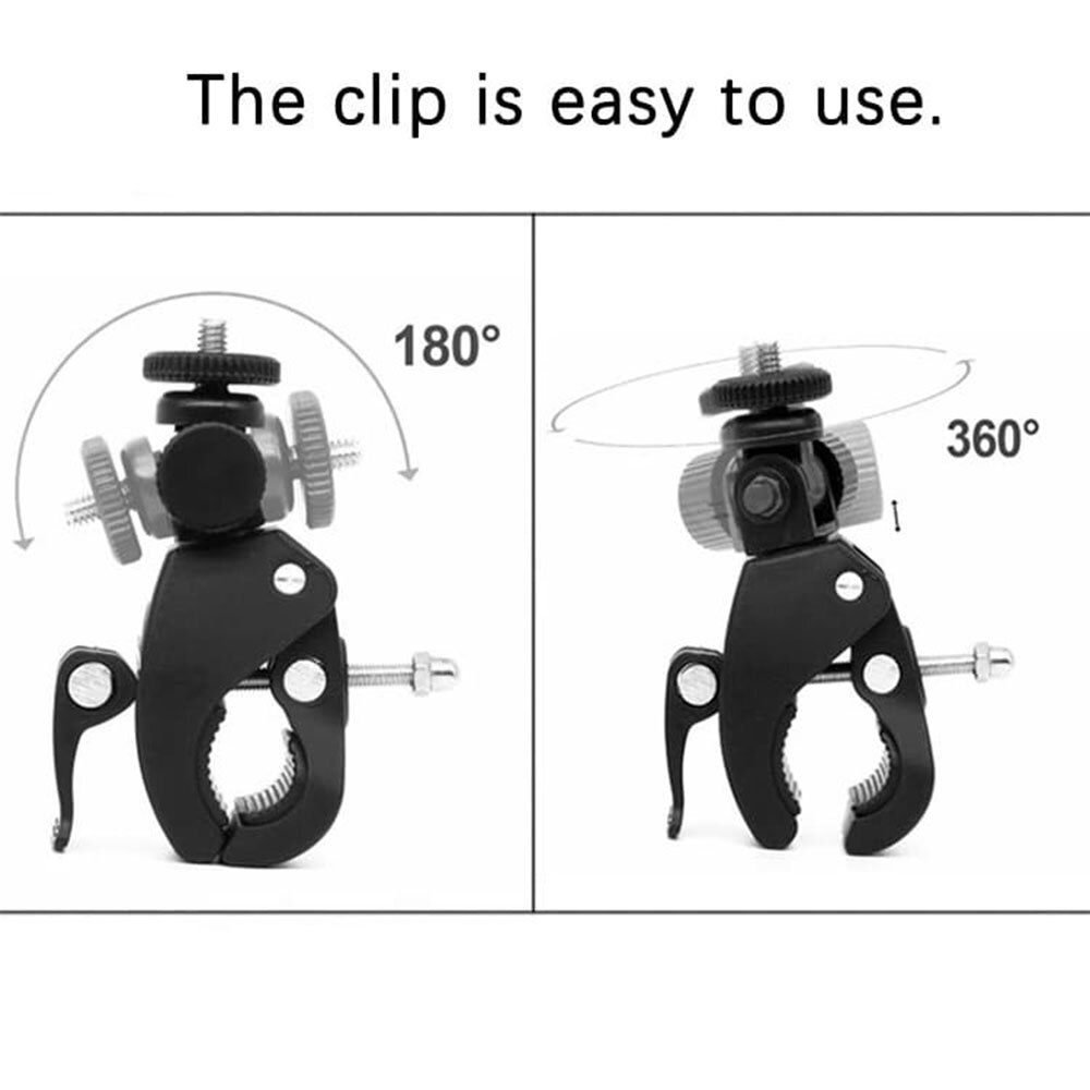 Suport bicicleta GoPro cu prindere pentru ghidon cu surub 1/4, negru ...