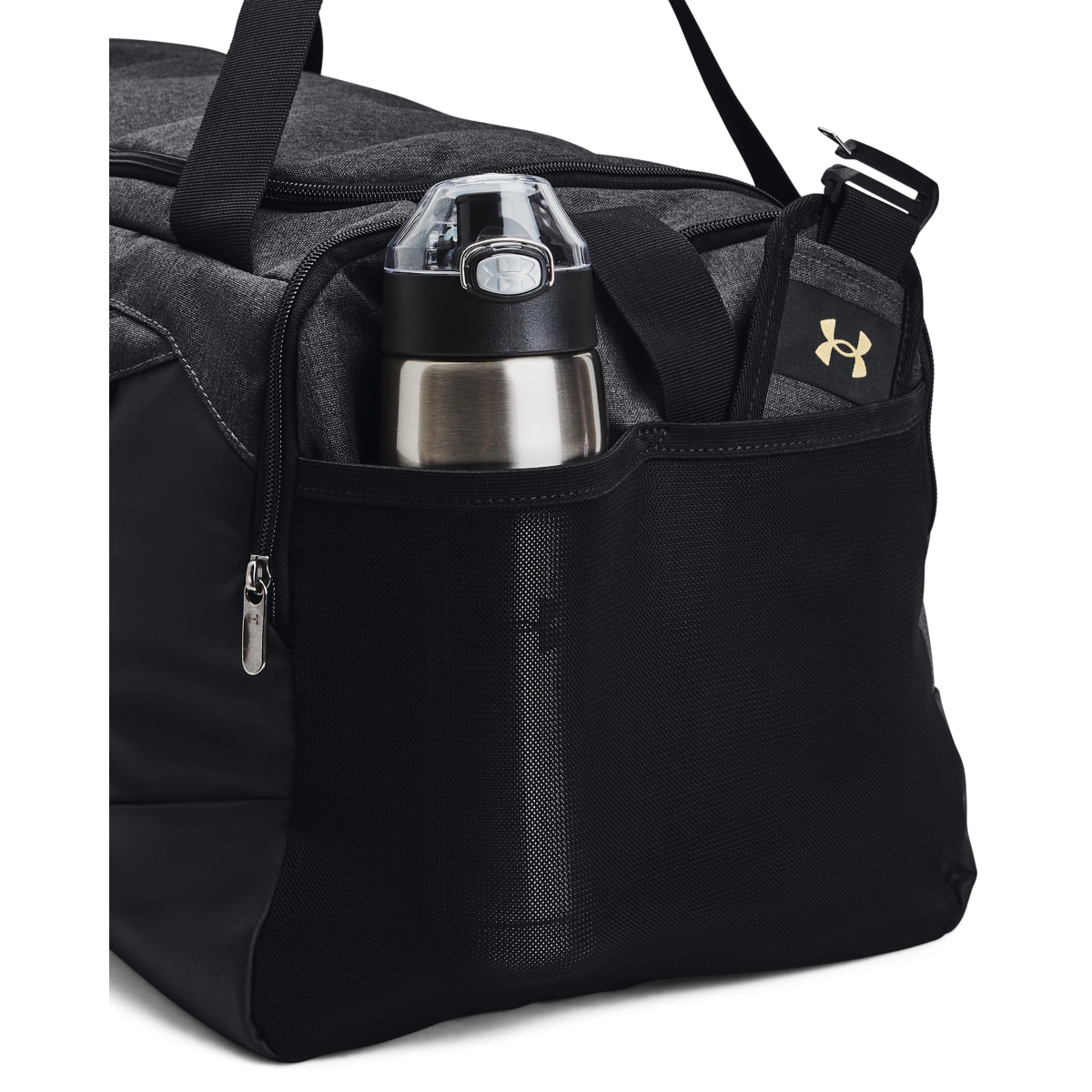 Geanta sport Under Armour Undeniable 5.0 M, negru/auriu - eMAG.ro