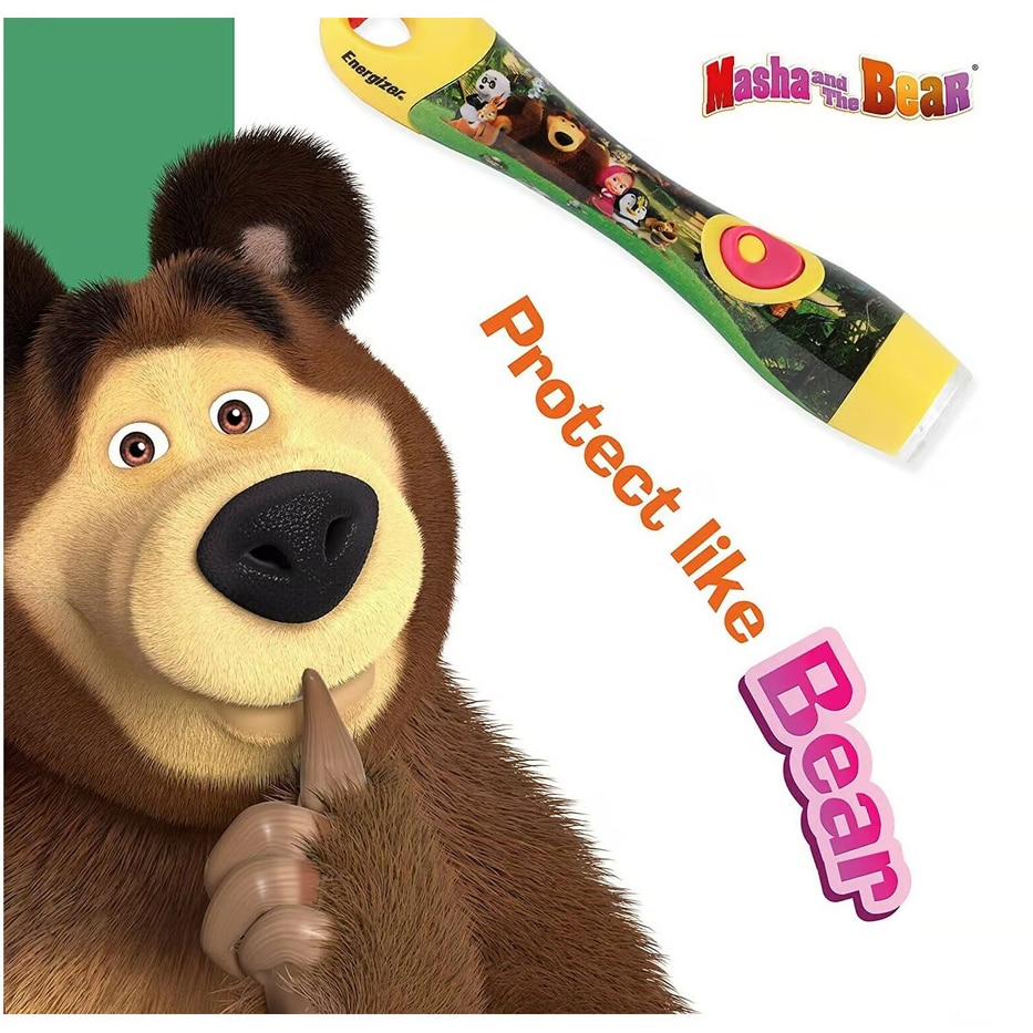 Детско фенерче, Маша и Мечока, Енерджайзер, 6 лумена, 2xAA (вкл.) - eMAG.bg