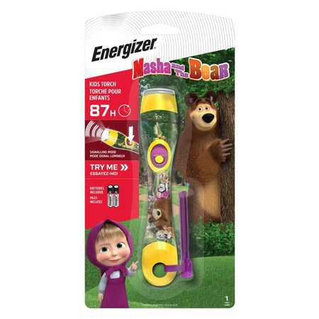 Lanterna LED pentru cap, copii, Masha and The Bear, Energizer, 14 ...
