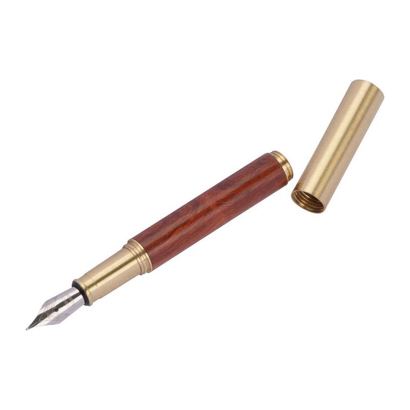 Set mini stilou si roller, din cupru si lemn, in cutie ecologica - eMAG.ro