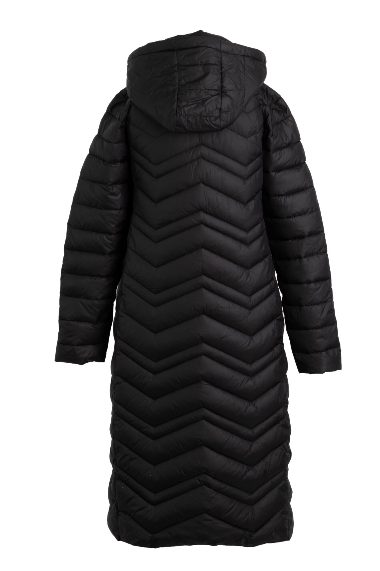 Geaca dama lunga 2108, Negru, M - eMAG.ro