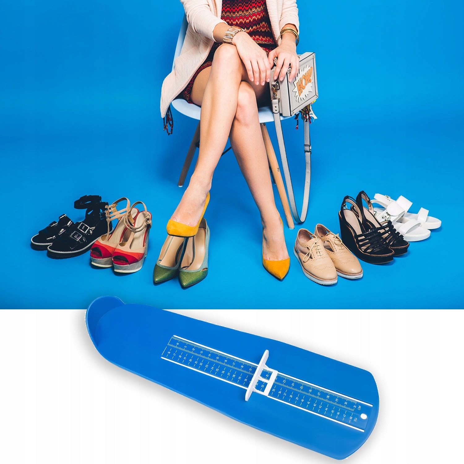 Dispozitiv de masurat talpa piciorului, Zola®, marimi 15-48 - eMAG.ro