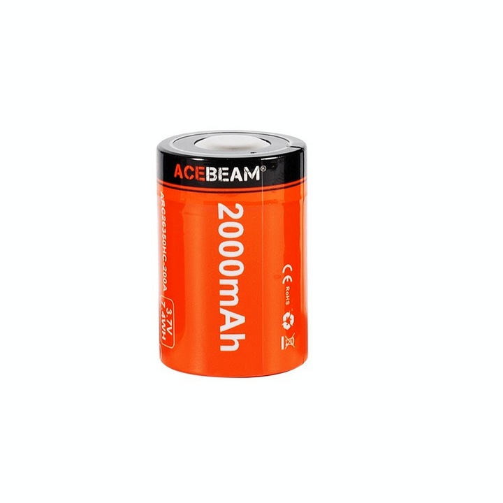 Батерия Li-ion 26350 Acebeam ARC26350HC-200A с USB порт за зареждане ...