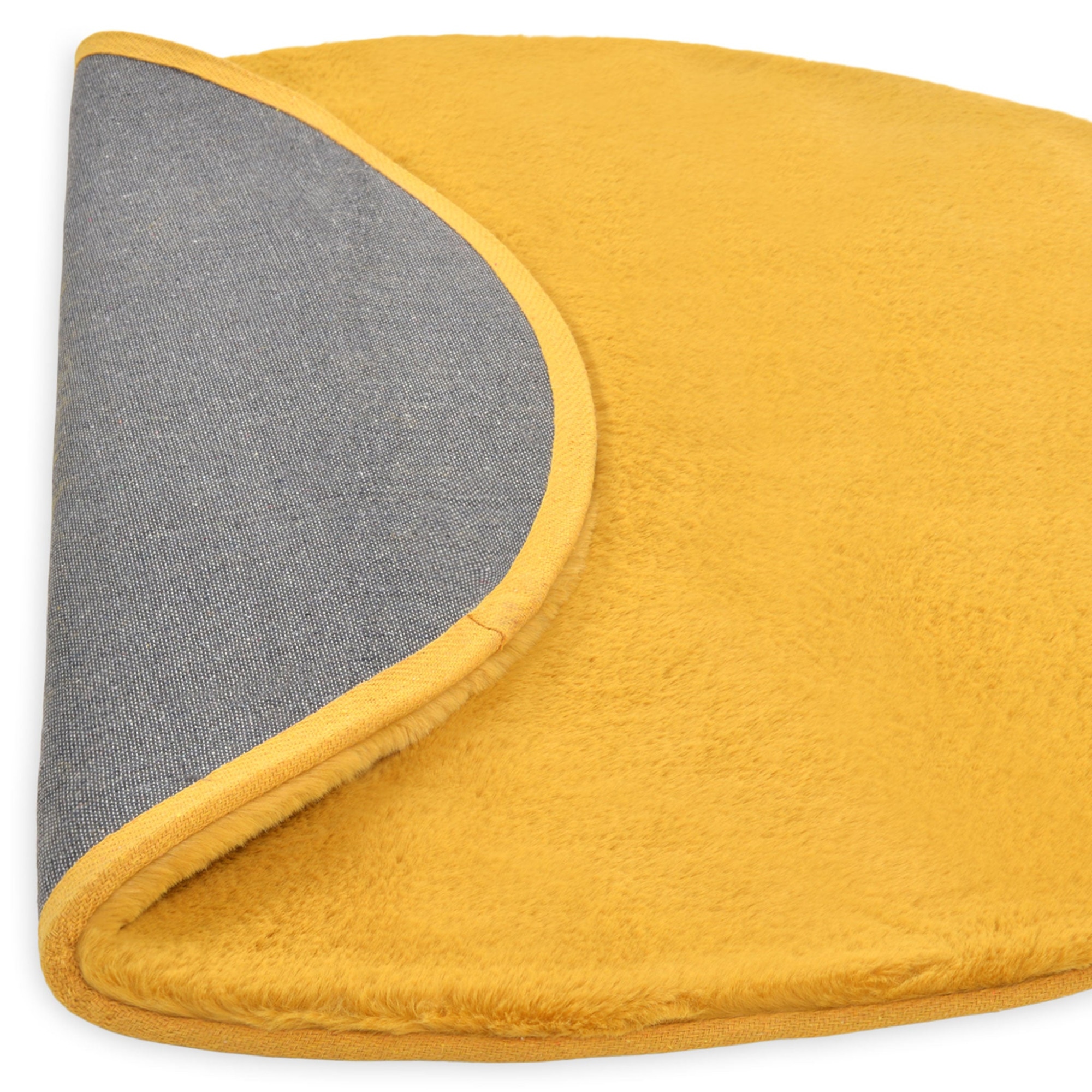 Covor Romantic 080cm rotund yellow - eMAG.ro