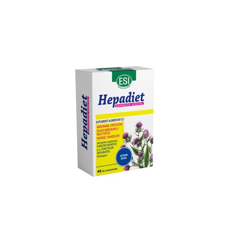 Хранителна добавка за черен дроб Артишок ESI Hepadiet, 45 таблетки ...