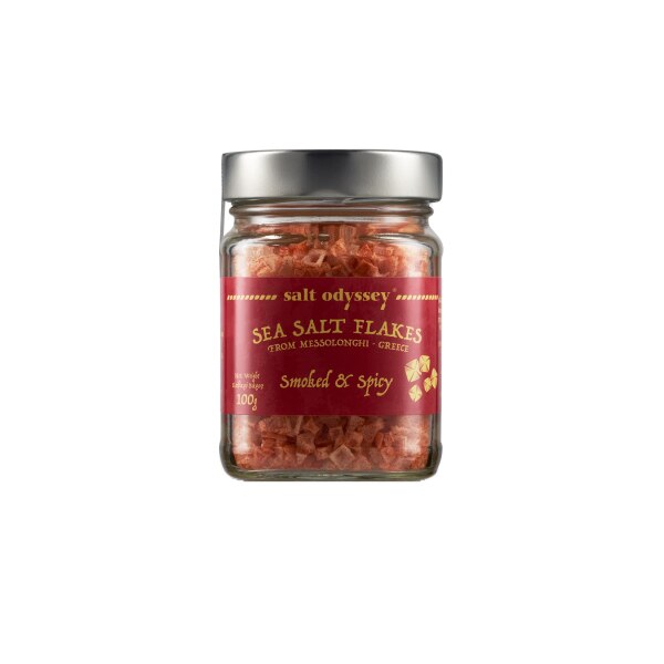Borcan fulgi sare de mare cu paprika organic afumat - 100gr - eMAG.ro