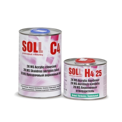 Kit Lac acrilic 2K-MS 2 la 1 SOLL C4 cu intaritor normal H4 25, 1.5 l ...