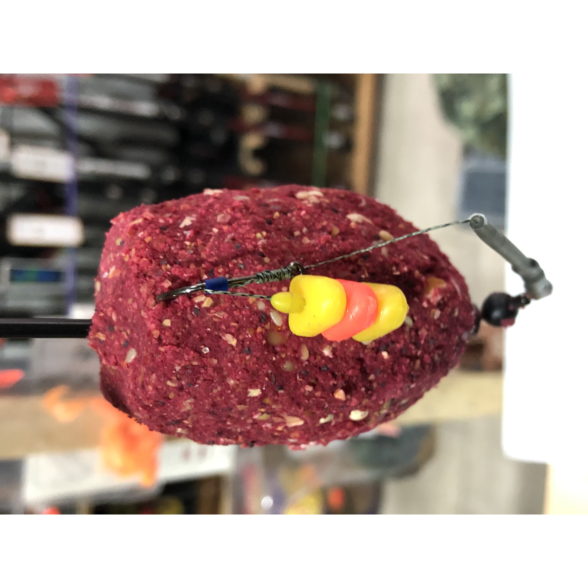 Montura crap cu momitor inline 100gr si fir de par cu porumb de silicon ...