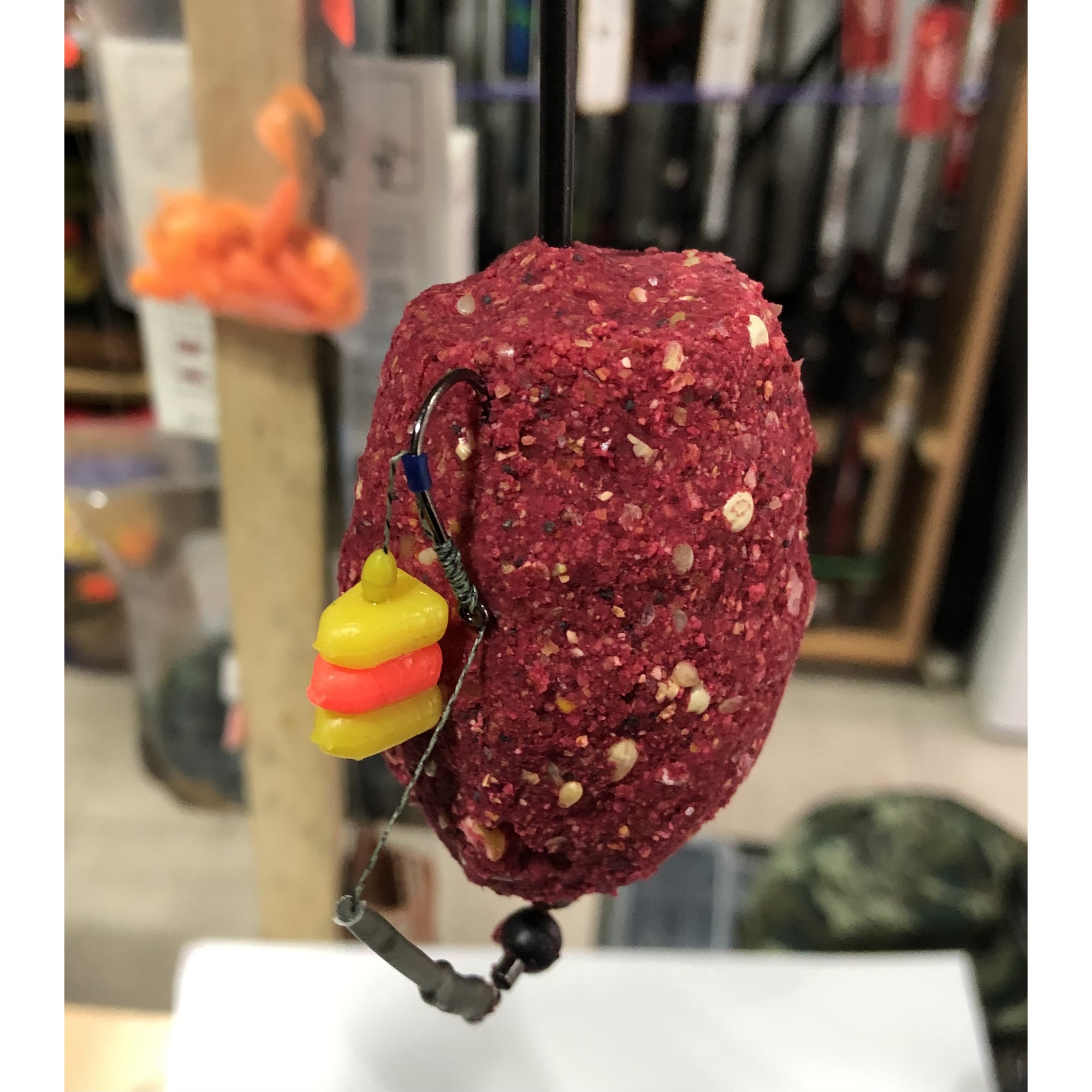 Montura crap cu momitor inline 100gr si fir de par cu porumb de silicon ...