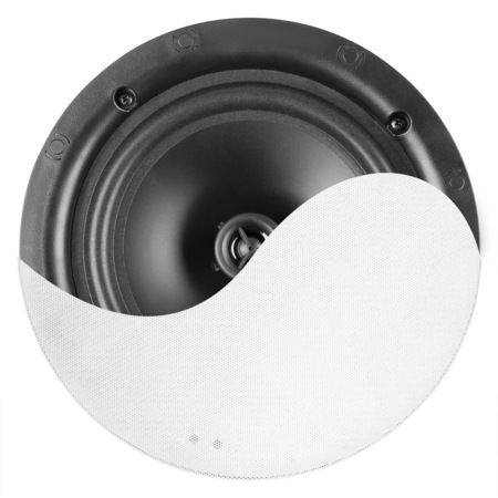 Difuzor incastrabil tavan, 2 cai, 20W RMS, 5.25", alb, Power Dynamics ...
