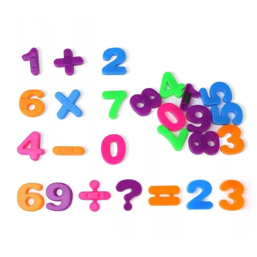 Set 52 de Piese Litere si Numere Magnetice Ideale pentru Tabla ...