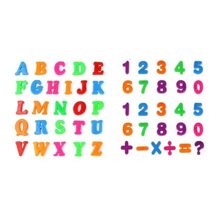 Set 52 de Piese Litere si Numere Magnetice Ideale pentru Tabla ...