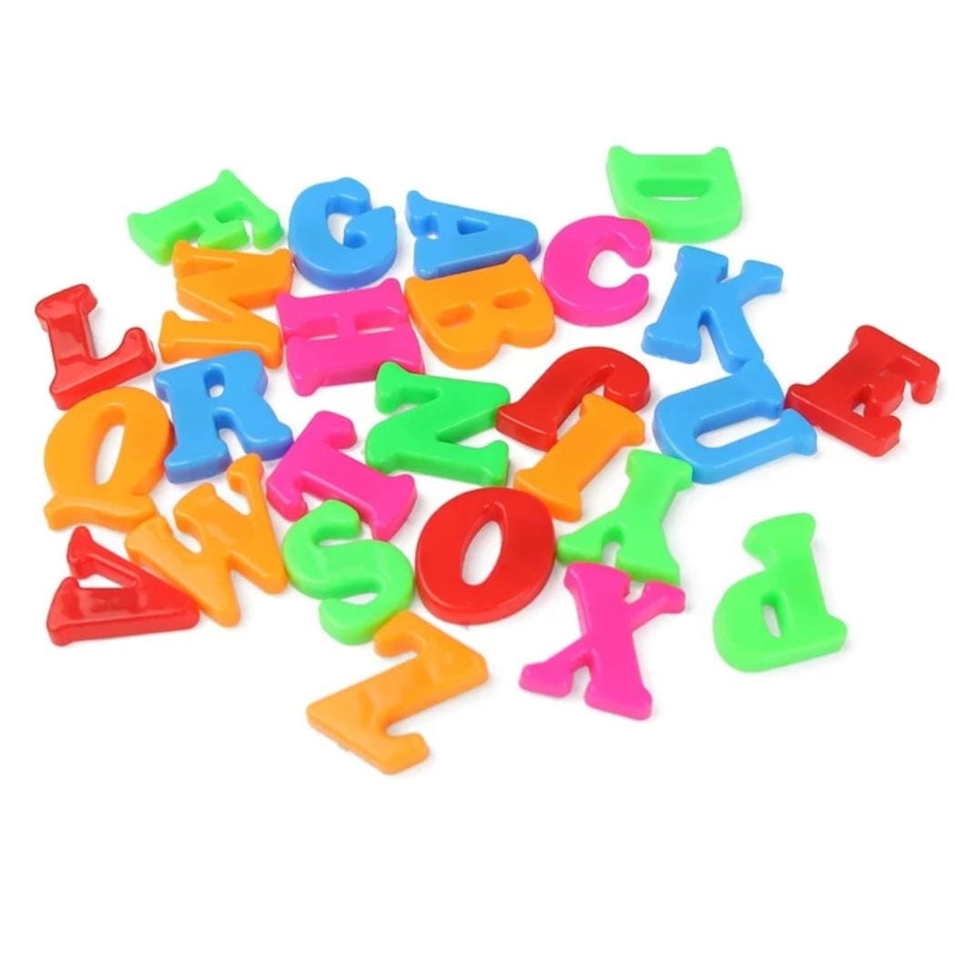 Set 52 de Piese Litere si Numere Magnetice Ideale pentru Tabla ...
