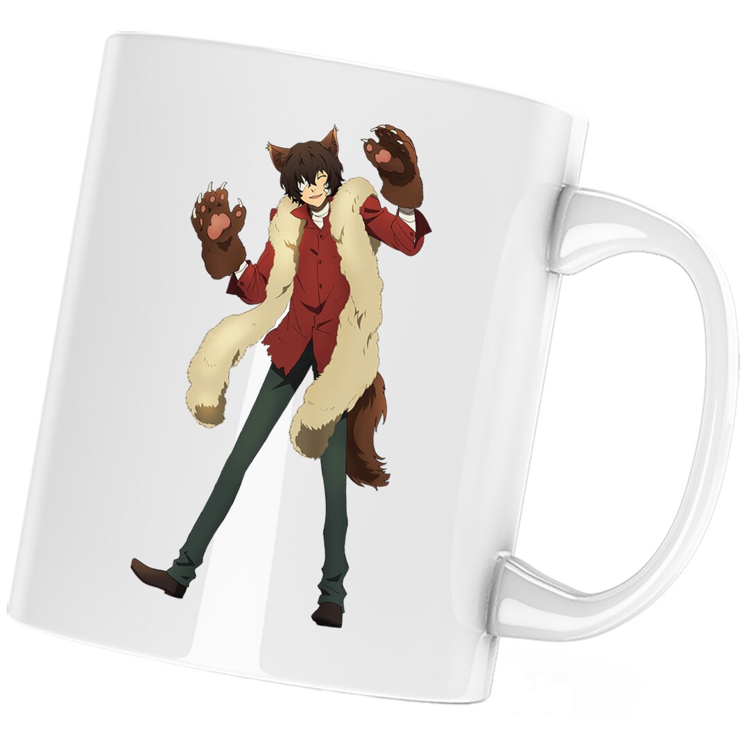 Cana personalizata ceramica alba "Bungo Stray Dogs Osamu Dazai Port ...