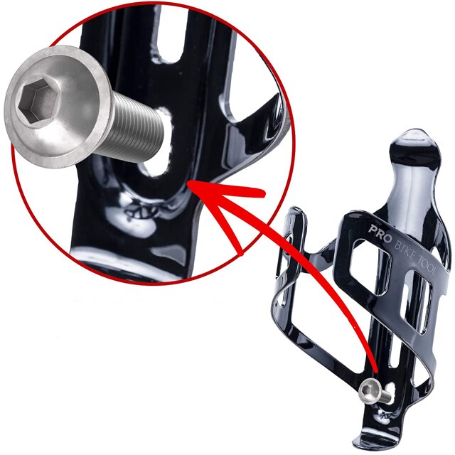 Suport bidon Pro Bike Tool, negru, montaj cu surub - eMAG.ro