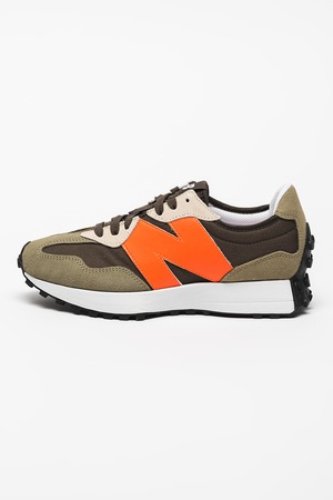 New Balance, 327 sneaker nyersbőr részletekkel, Narancssárga, Khaki, 10 ...