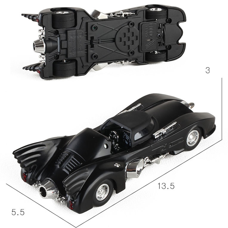 Masina Batman cu sunet si lumini, Metal, Negru - eMAG.ro