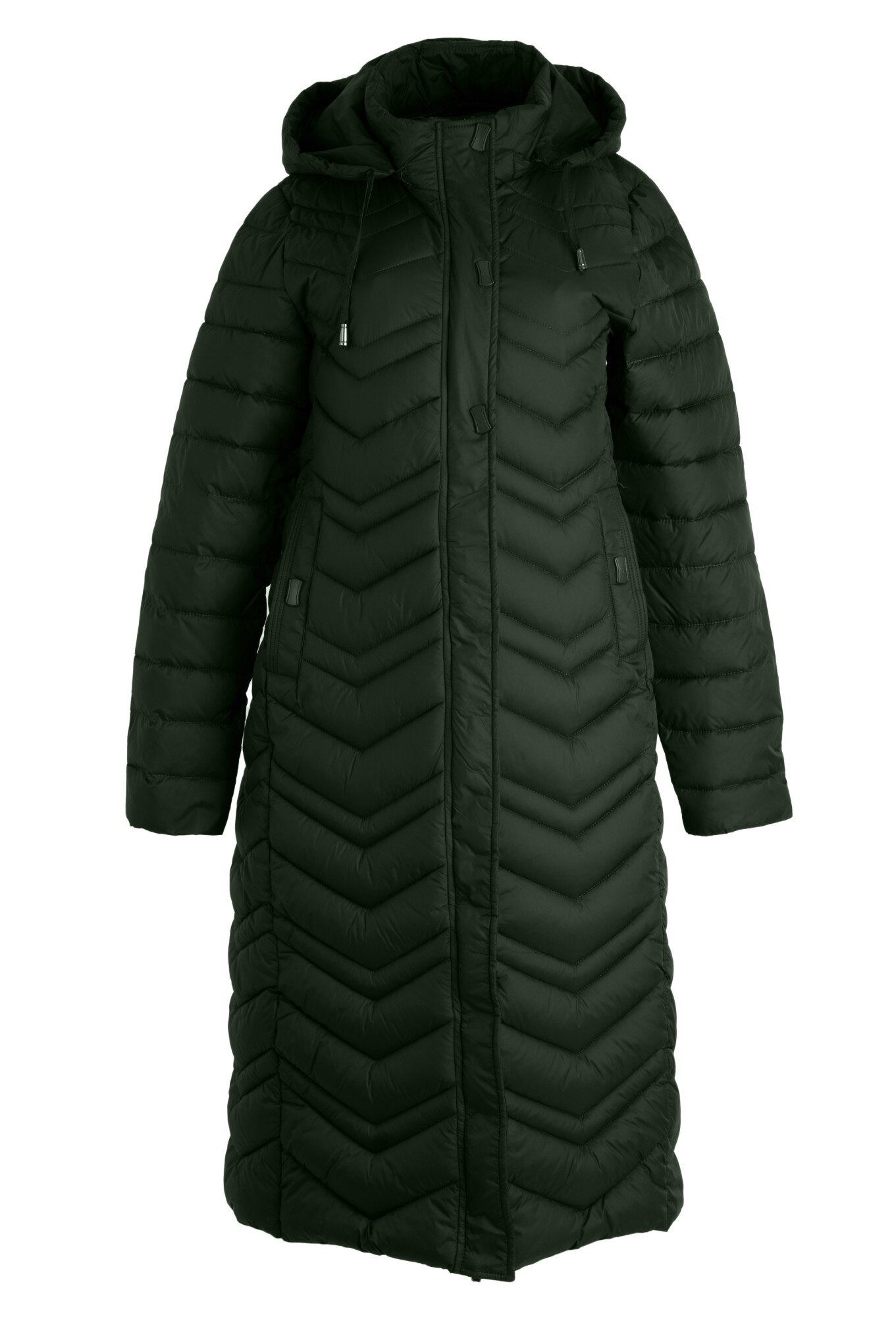 Geaca dama lunga 2108, Verde Inchis, XS - eMAG.ro