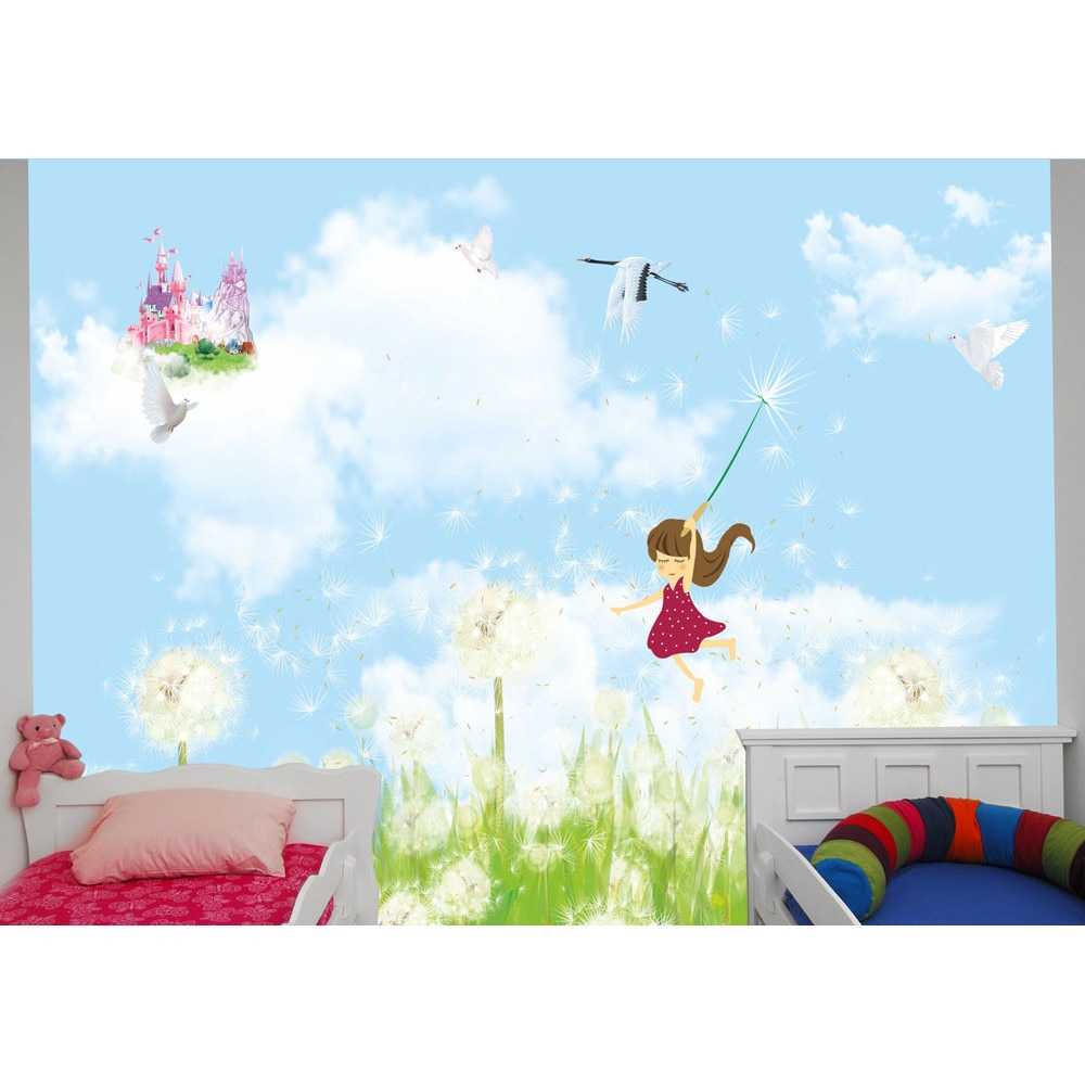 Gyermek tapéta, Finger Dandelion, öntapadós, tarka, 120x200 cm - eMAG.hu
