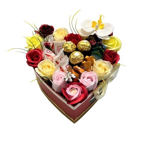 Cutie Love, ChocoBox, include 3 Ferrero Rocher, 5 Raffaelo, 6 Ciocolata ...