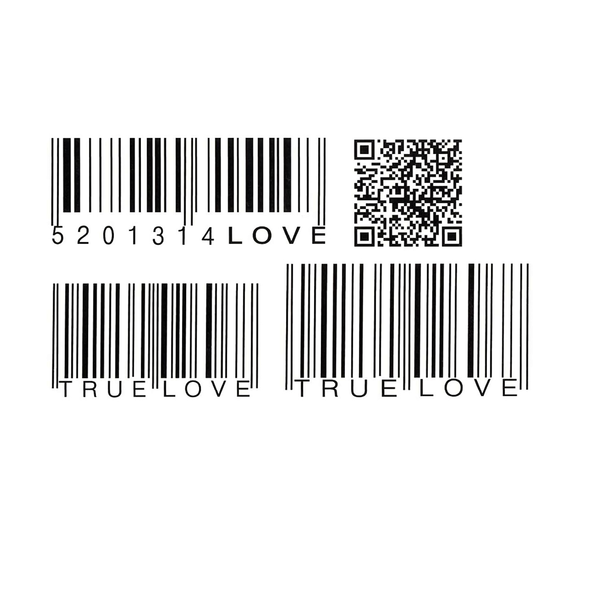 Tatuaj Temporar, 10x6 cm, 'True Love Barcode', pentru aplicare pe Corp ...