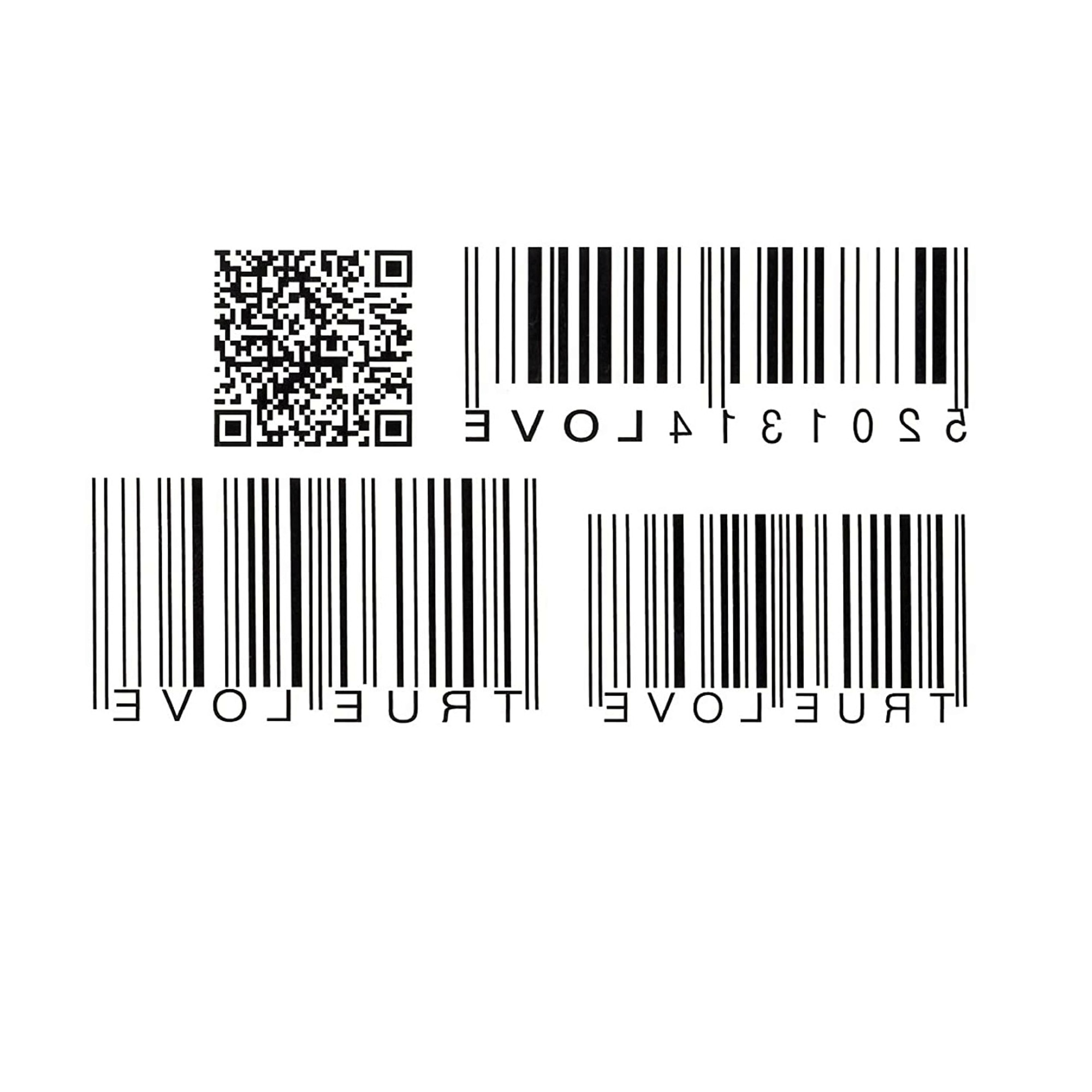 Tatuaj Temporar, 10x6 cm, 'True Love Barcode', pentru aplicare pe Corp ...