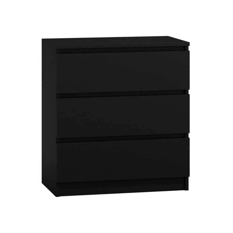 Dulap cu 3 sertare Baltrum M3, 70x40x77, negru - eMAG.ro