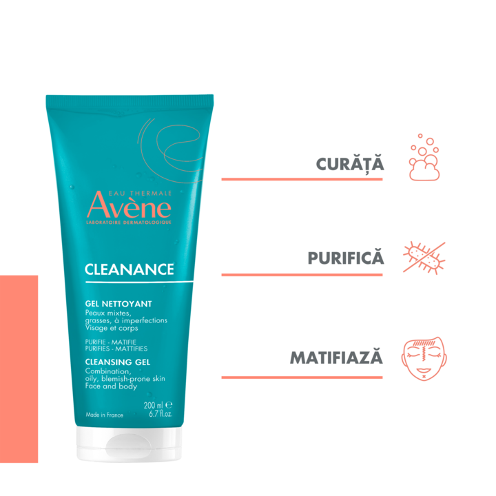 Gel de curatare pentru ten gras cu tendinta acneica, Avene Cleanance ...