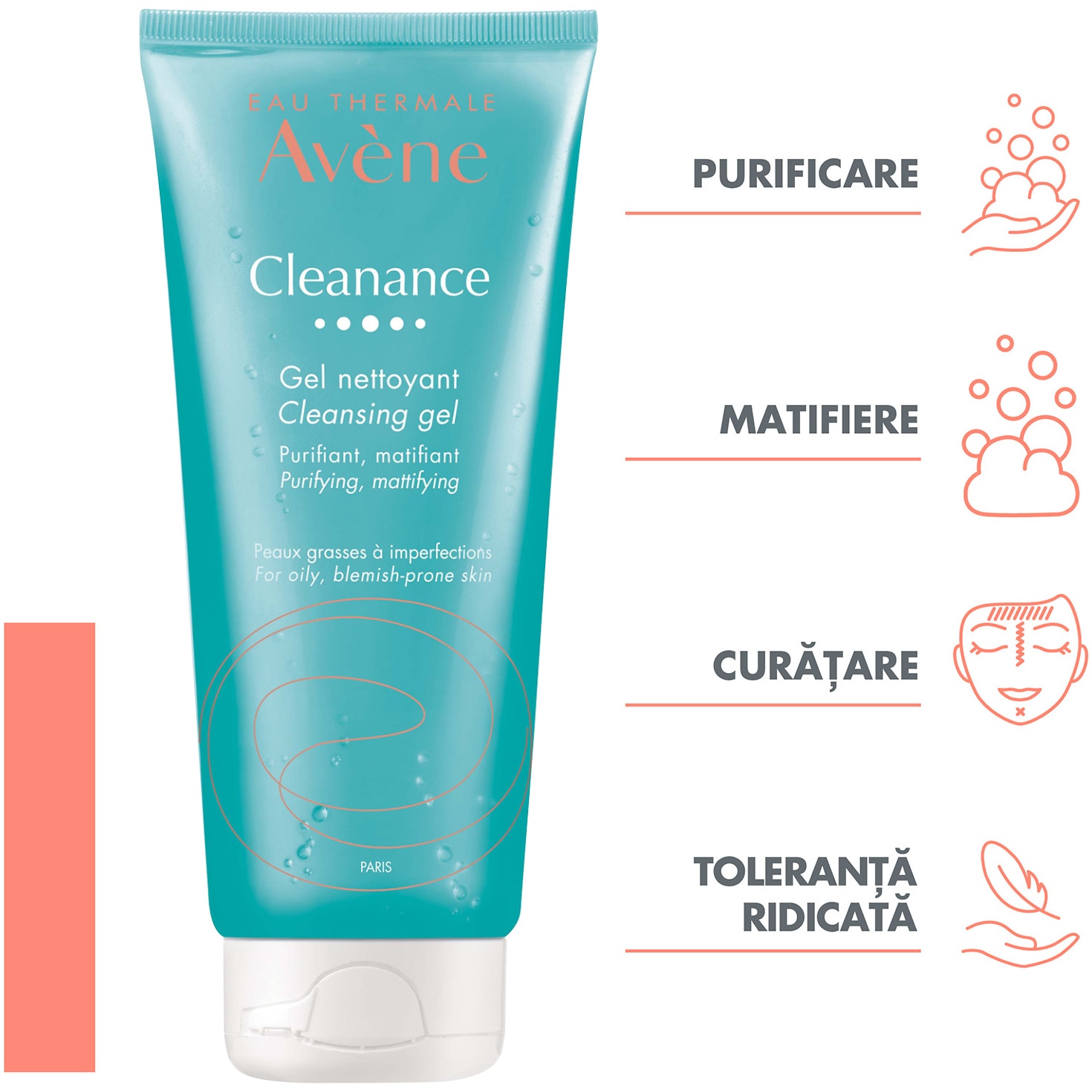 Почистващ гел Avene Cleanance, За мазна кожа със склонност към акне ...